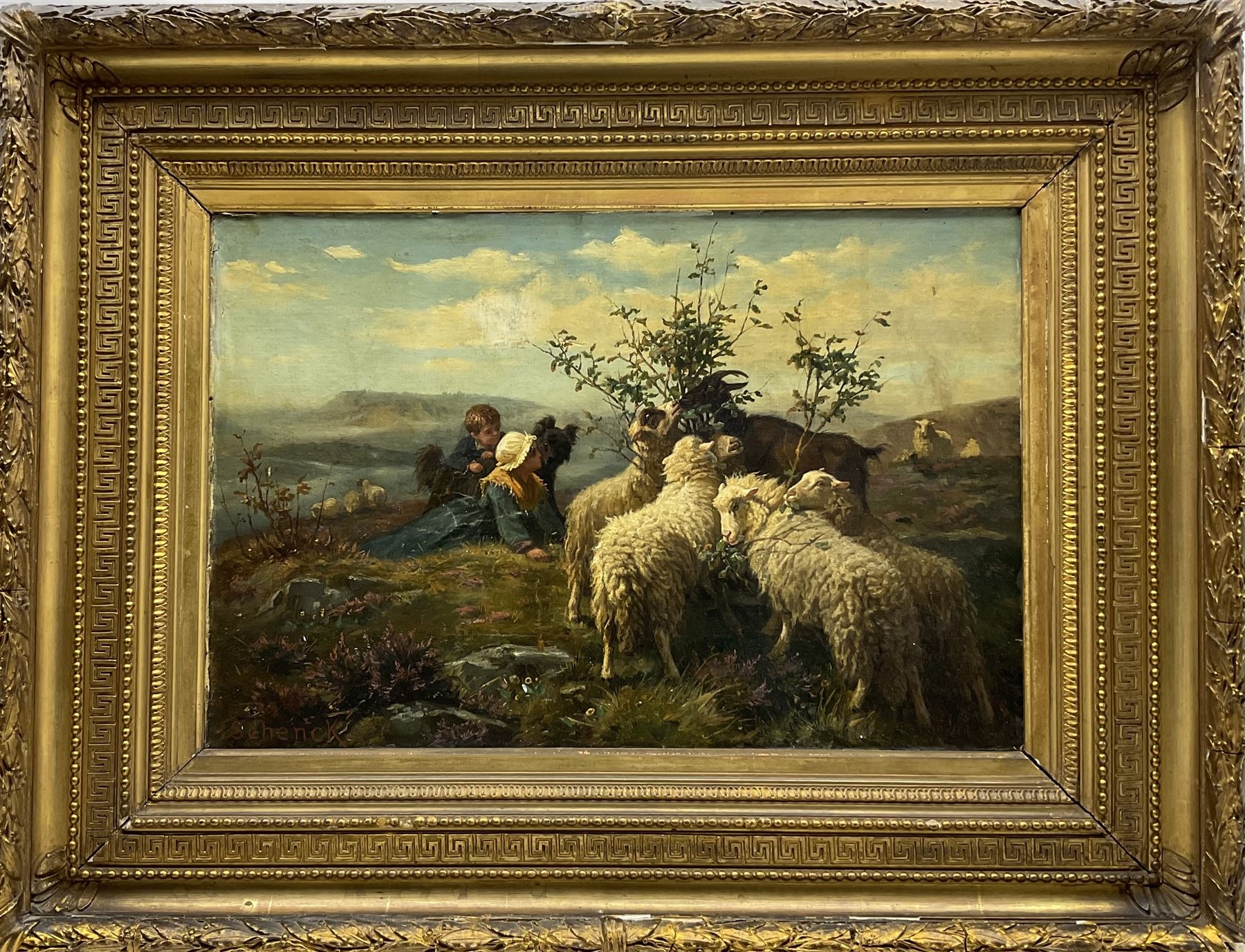 August Friedrich Albrecht Schenck | Sheep and Goats with the Shepherd's ...