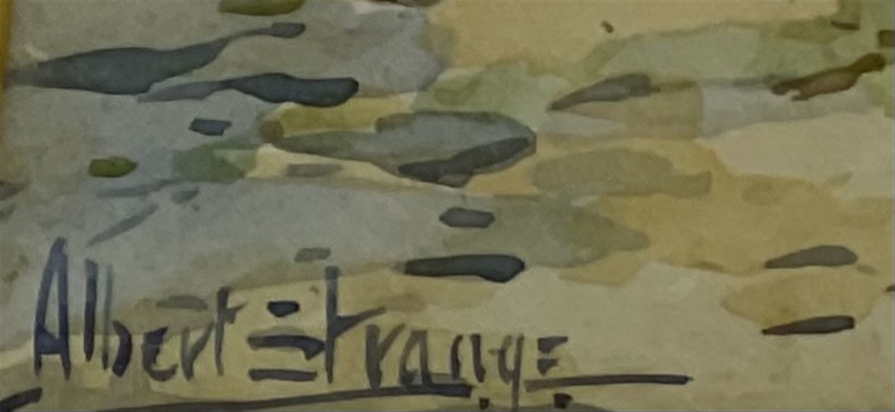 Albert Strange | Scottish Inlet with Fishing Boats on the Shoreline ...