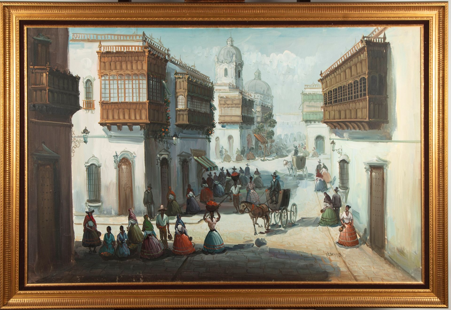 Roger Vejarano | Lima, animated street | MutualArt