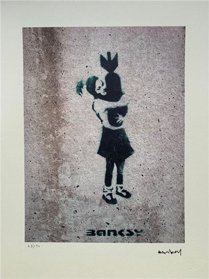Banksy | Bomb hugger | MutualArt