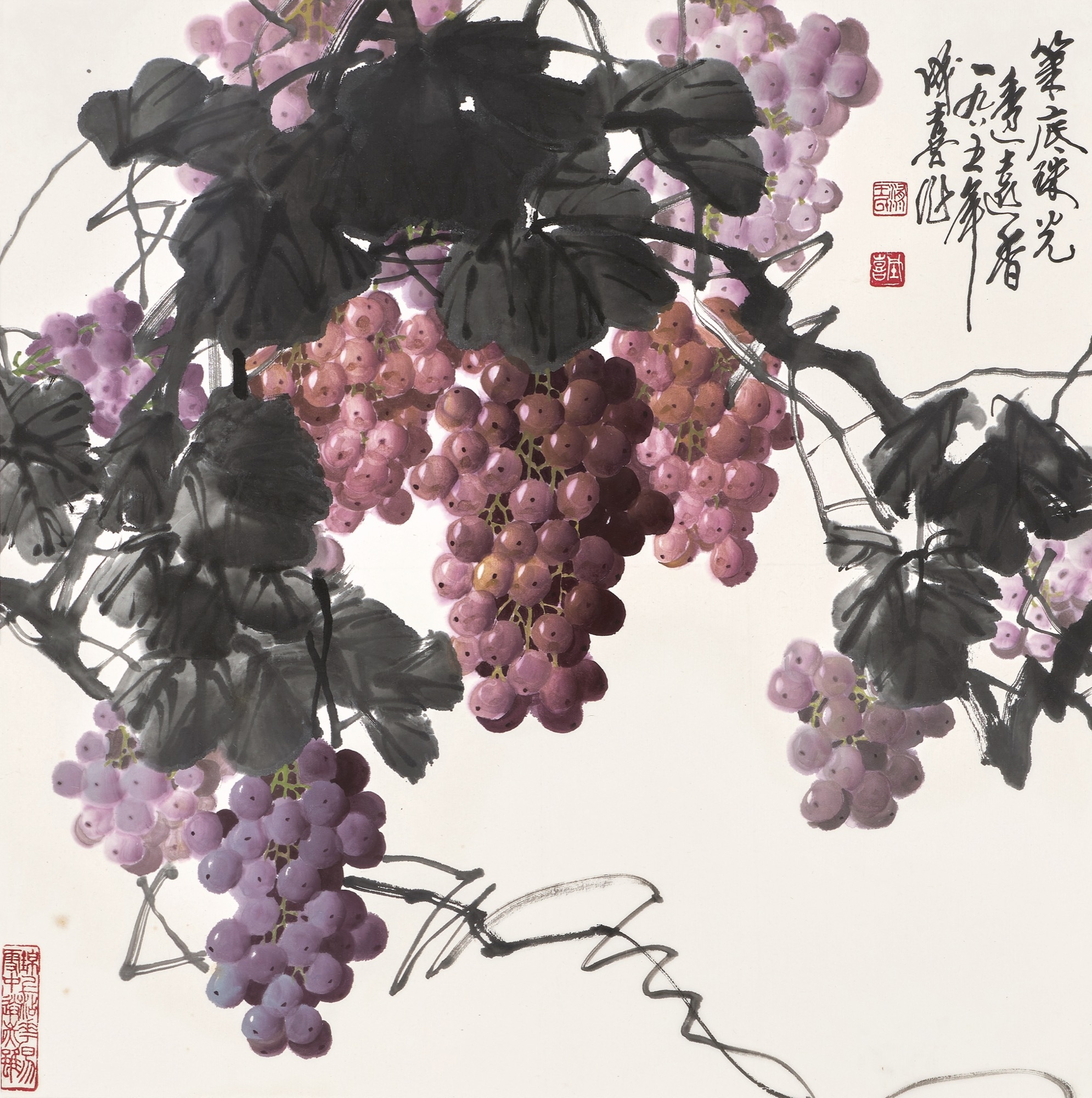 Wang Chengxi | Grapes (1985) | MutualArt