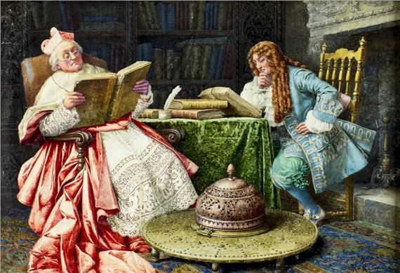 Roberto Raimondi | Cardinal in his Study | MutualArt