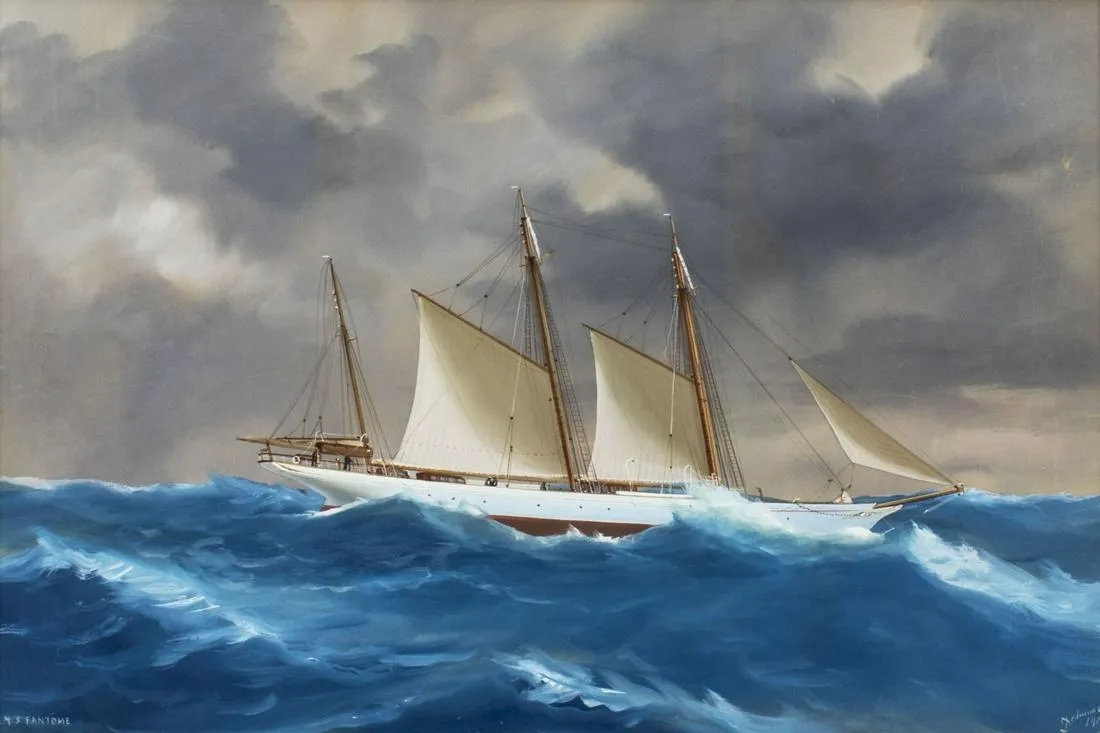 Antonio de Simone | Sail Ship - R.Y.S Fantome | MutualArt