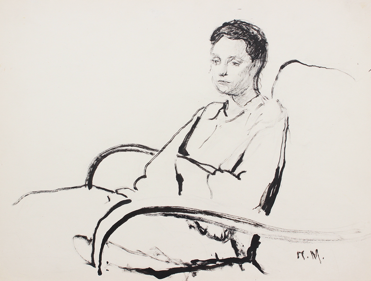 Piotr Miturich | A woman in an armchair in the rest and creativity ...