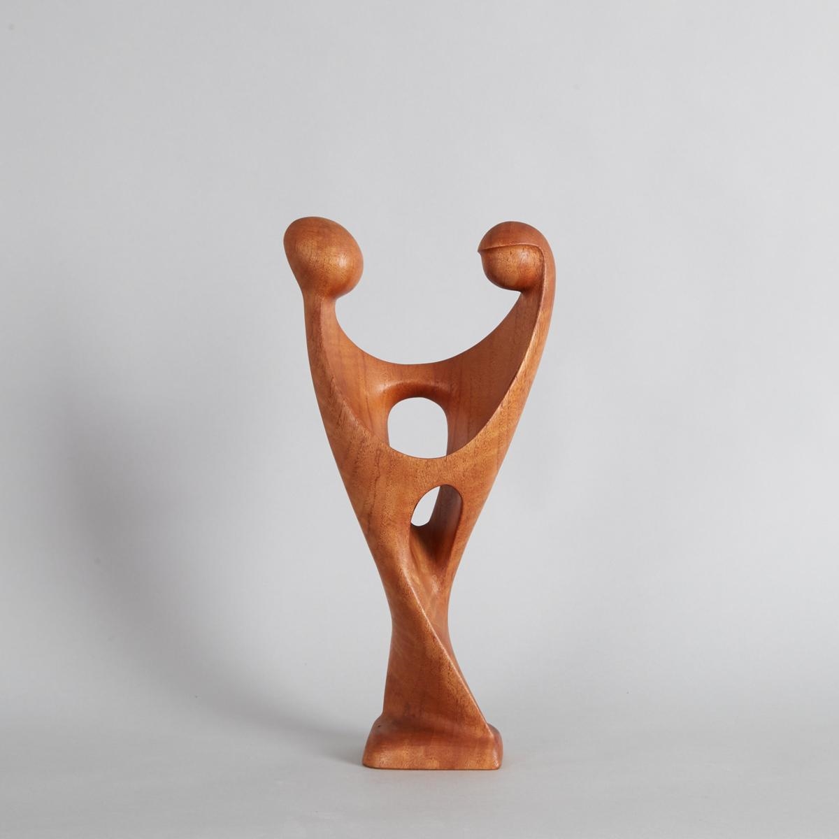 Simon Randers | A 1960s Teak Lovers Embraced Sculpture by Simon Randers ...