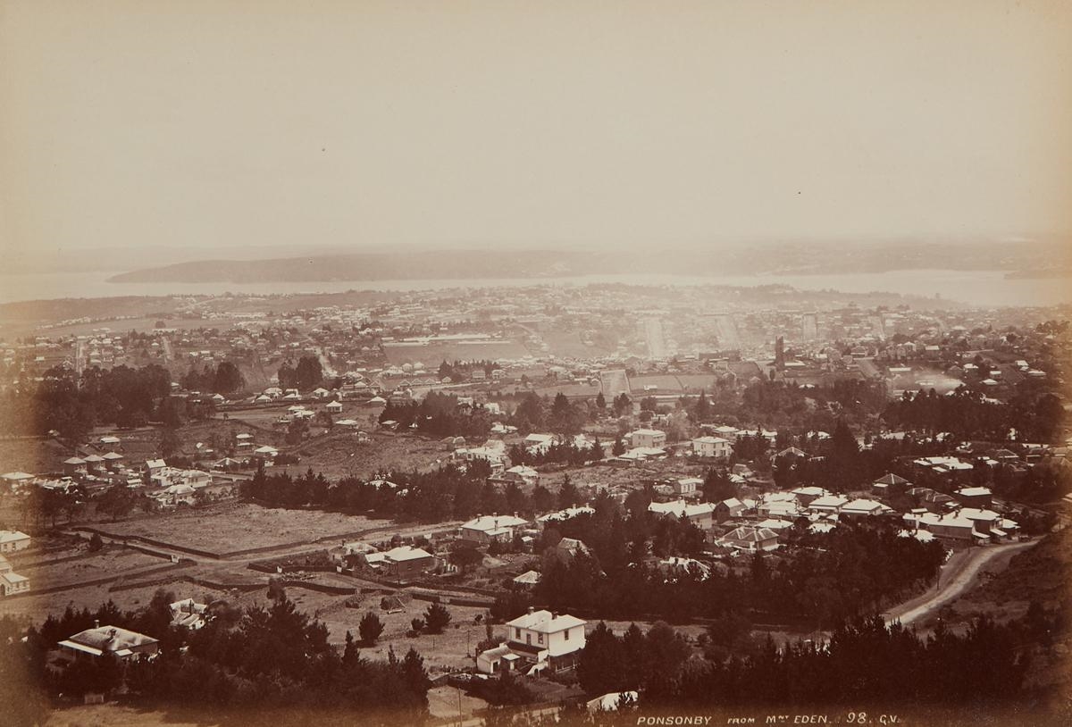 George Dobson Valentine | Ponsonby from Mt Eden | MutualArt