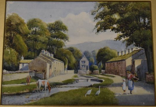 Frederick Charles Cawthorne | rural village scene | MutualArt