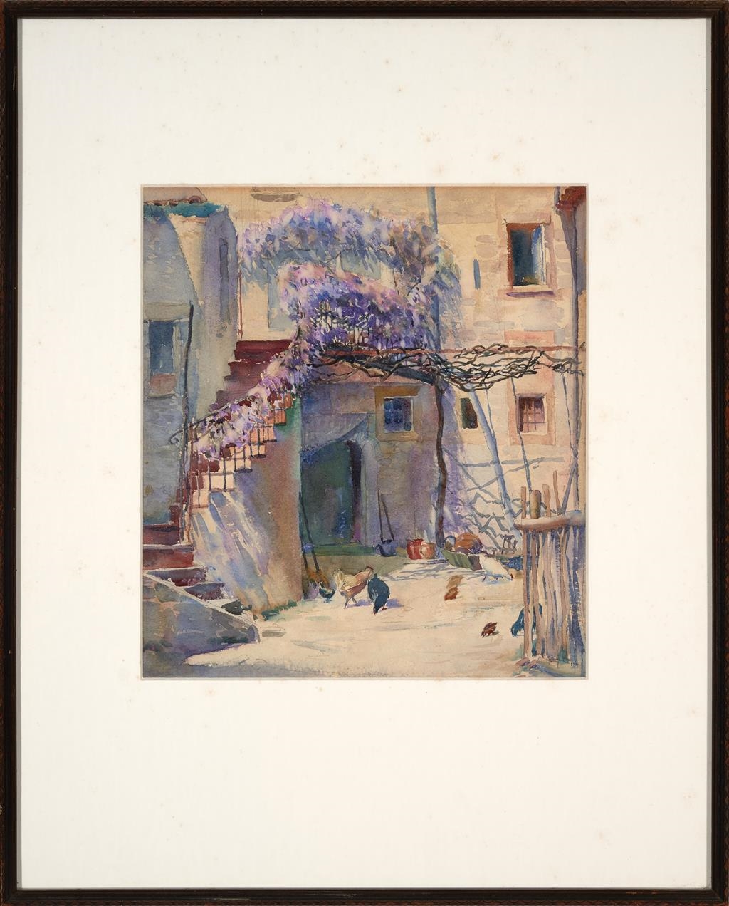 Ralph Todd | Country Courtyard & Chickens | MutualArt