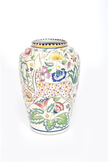 Truda Adams | A Poole Pottery Persian Deer vase | MutualArt