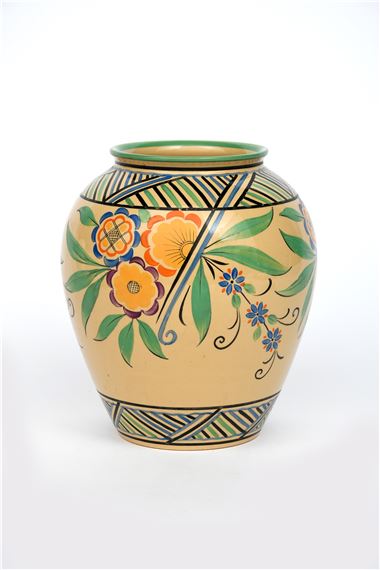 Millicent Taplin | A Wedgwood Cane ware Sun-Lit vase | MutualArt