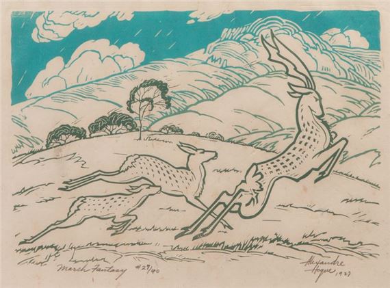 Alexandre Hogue | March Fantasy (1927) | MutualArt