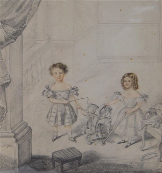 Robert Thorburn | The Hay Girls with Rocking Horse | MutualArt