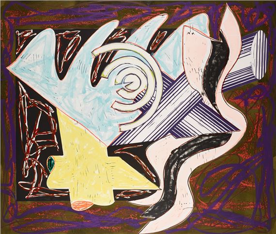 Frank Stella | A Hungry Cat Ate Up the Goat (Axsom 172) (1984) | MutualArt