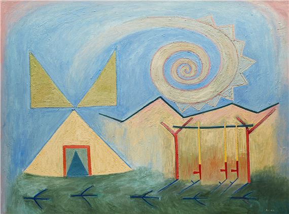 Bob Boyer | Joe Two Rivers Took the Pipe (2002) | MutualArt