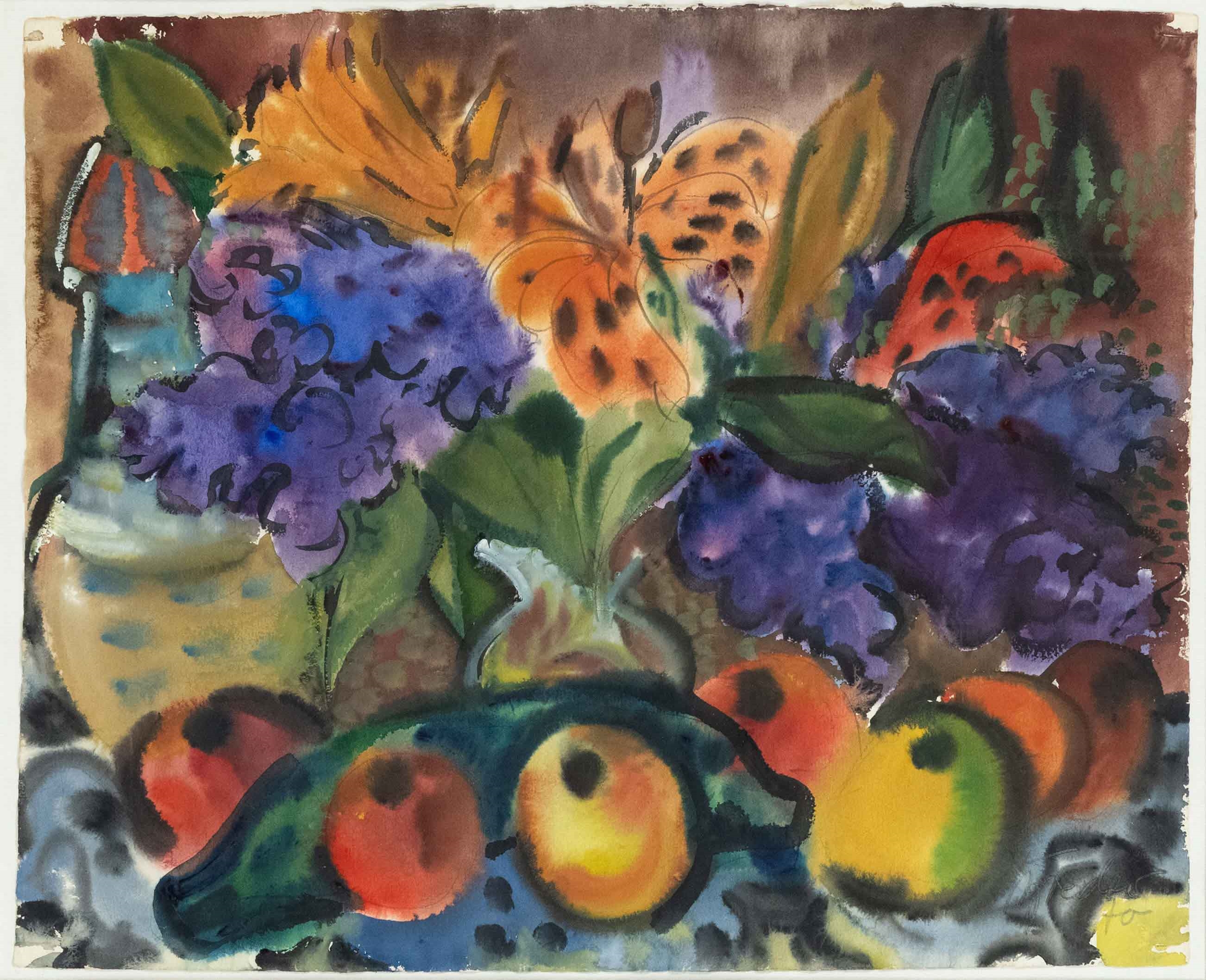 Rudolf Bredow | Still life with fruits (1970) | MutualArt