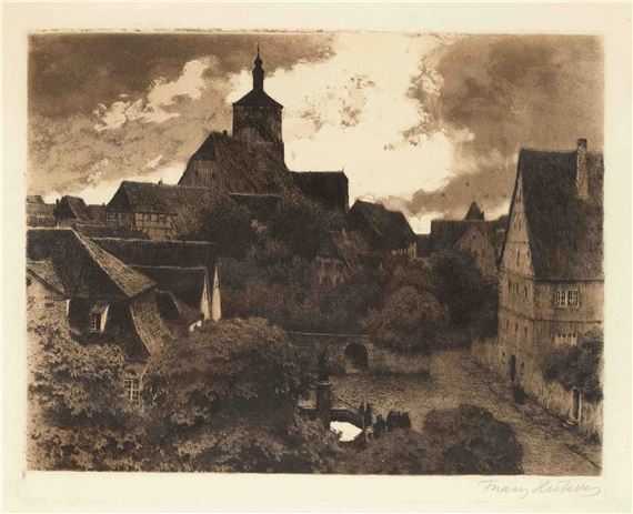 Franz Hecker | Schwalenberg (drawing well) (1909) | MutualArt