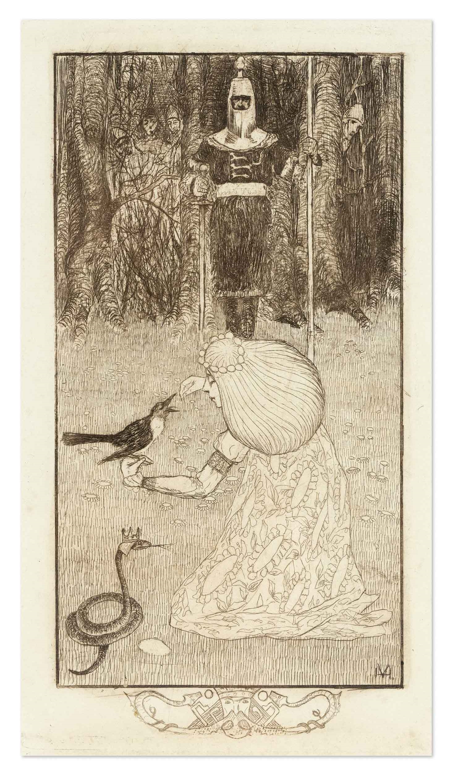 Heinrich Vogeler | The snake bride (1894) | MutualArt