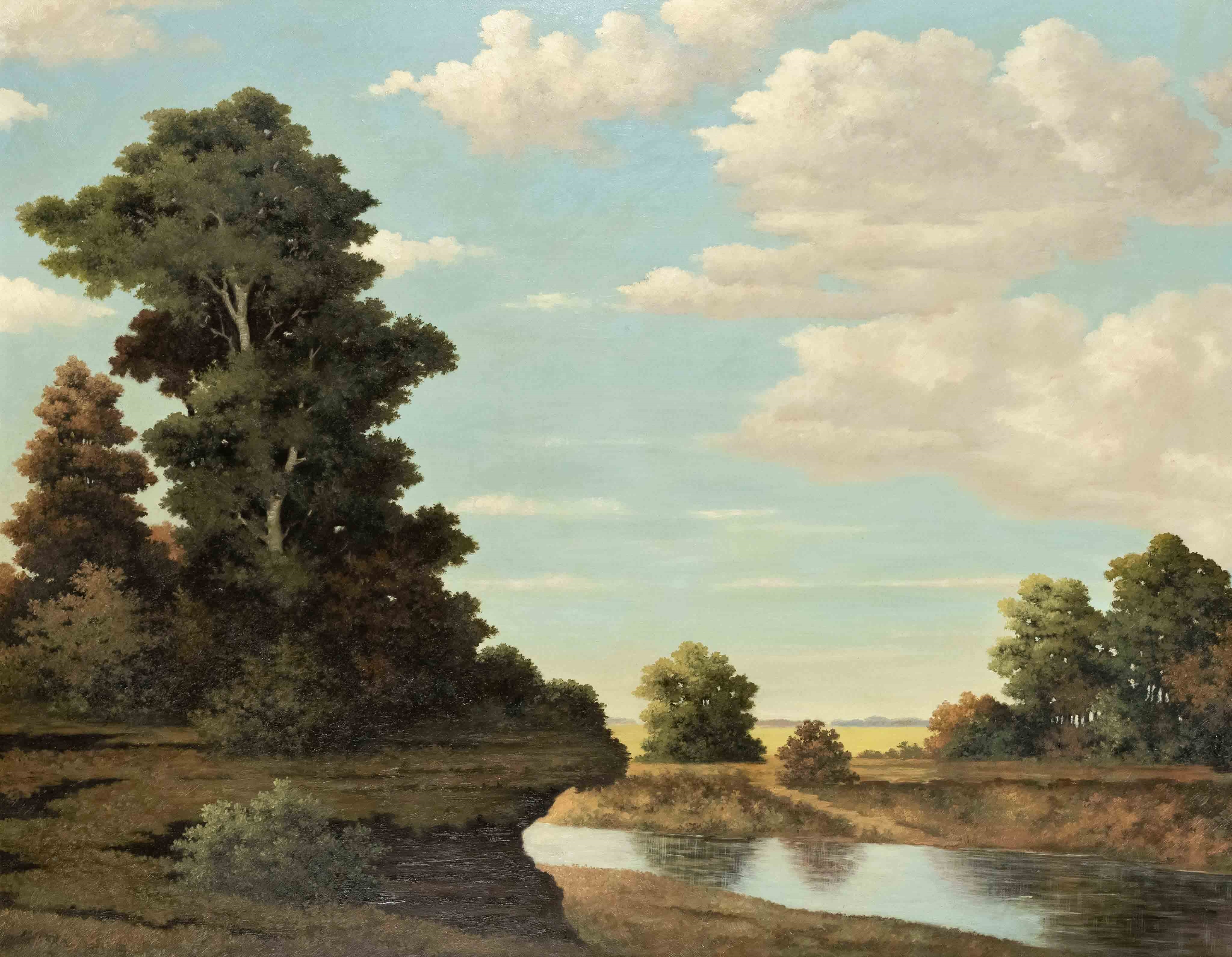 Fritz Uphoff | Summer day in the moor. | MutualArt