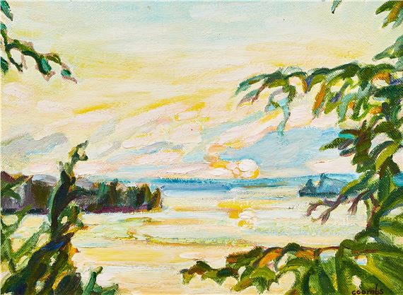 Edith Grace Lawson Coombs | Dawn from our Verandah, Camp Charmette ...