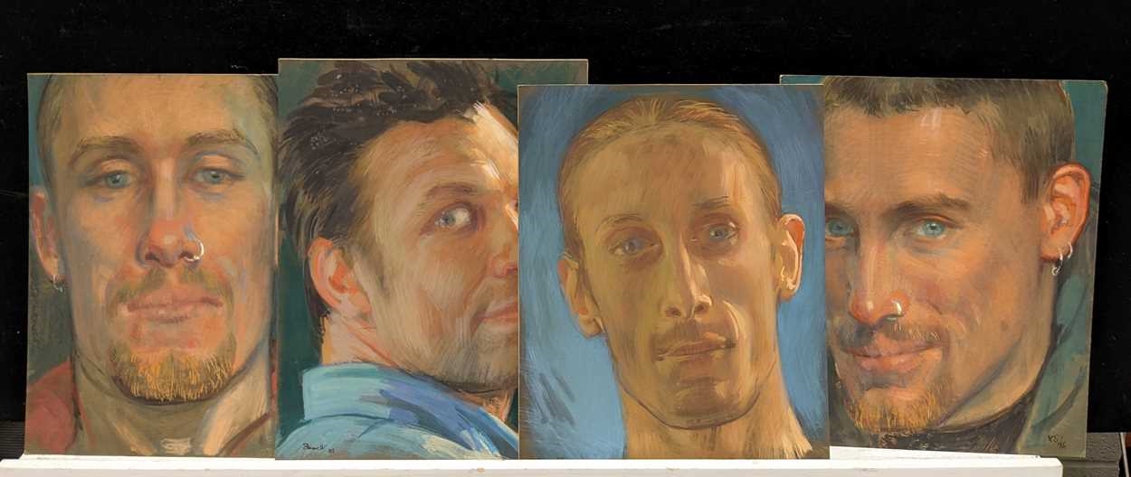 Michael Stennett | a collection of twelve head studies | MutualArt
