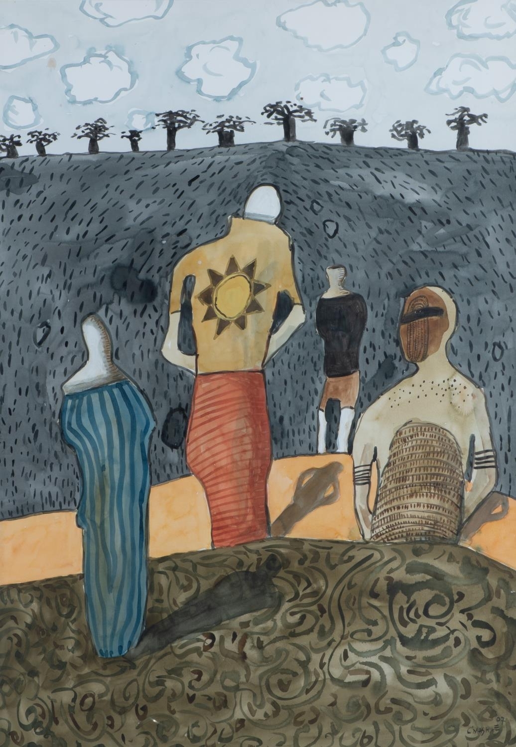 Colbert Mashile | FIGURES IN A LANDSCAPE | MutualArt