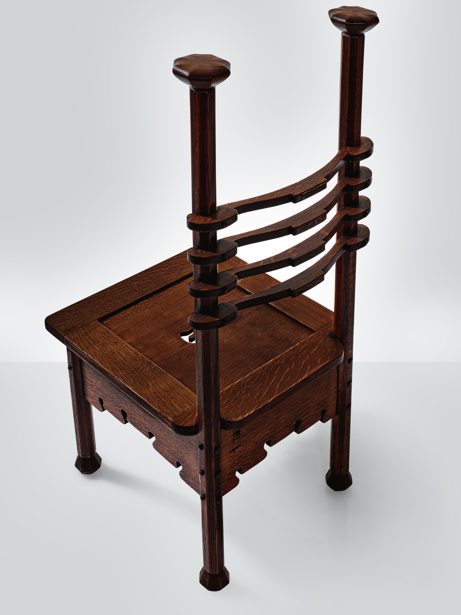 Charles Rohlfs | Pair of Ladder Back Chairs (1901) | MutualArt