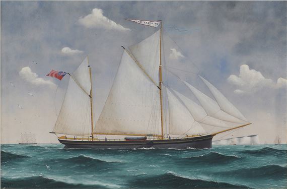 J. Fannen | The ketch ‘Princess May’ off the Seven Sisters (1903 ...