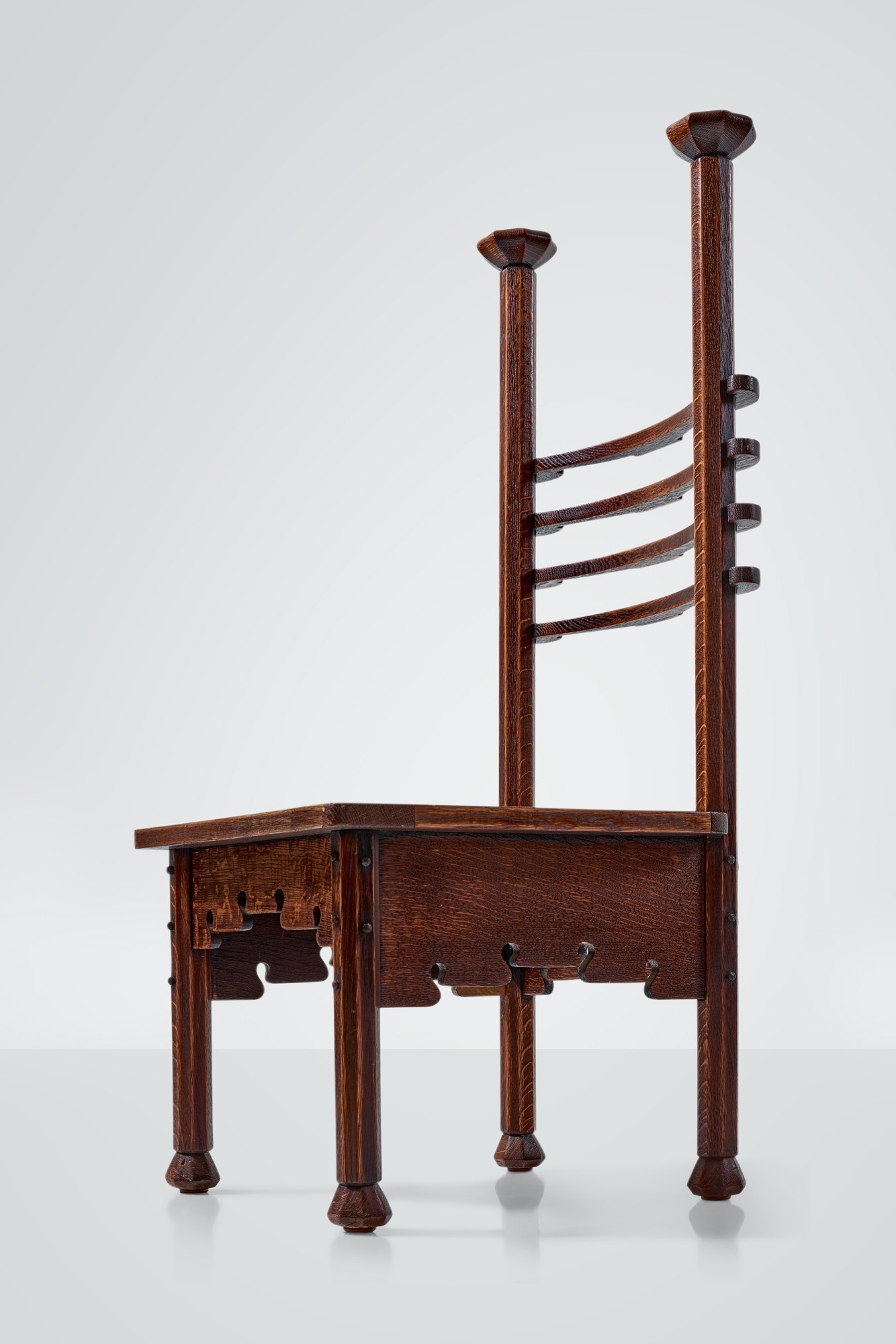 Charles Rohlfs | Pair of Ladder Back Chairs (1901) | MutualArt