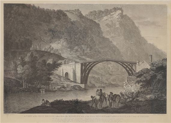 James Fittler | A view of the Iron Bridge taken from Madeley side of ...