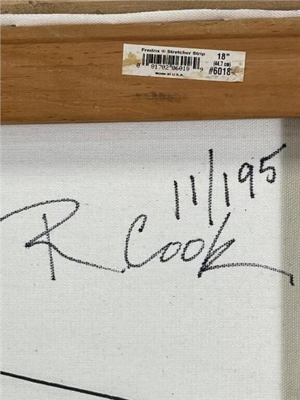 R. Cook | R. COOK FEMALE STUDY ACRYLIC ON CANVAS | MutualArt