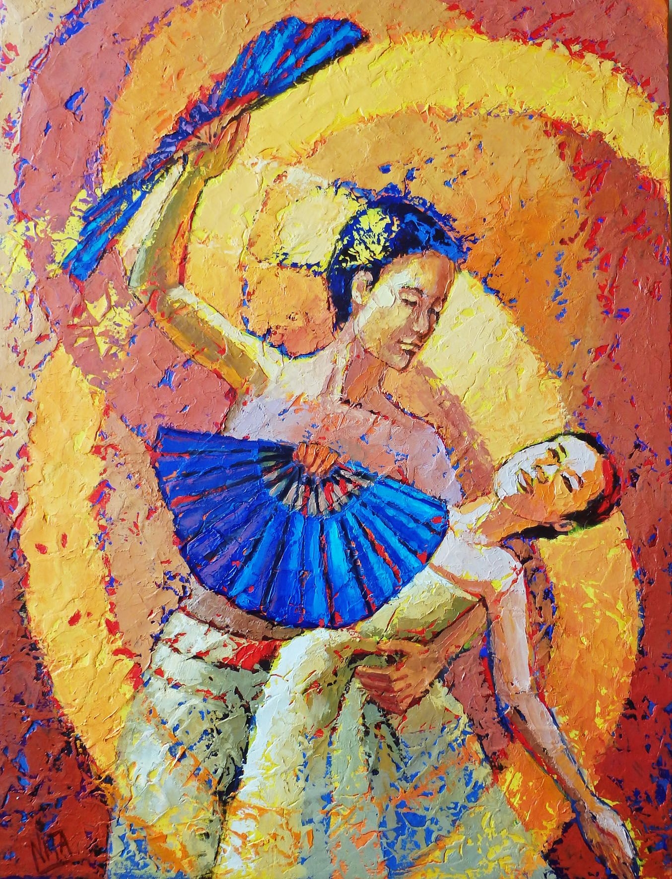 Nita Bertaudière | Fan Dance | MutualArt