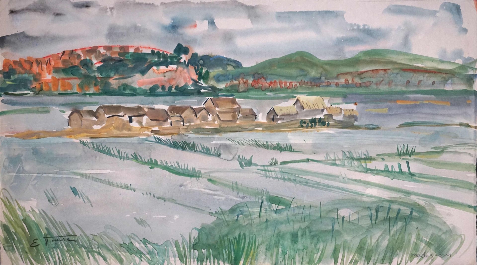 Elisabeth Faure | Maisons sur la lagune | MutualArt