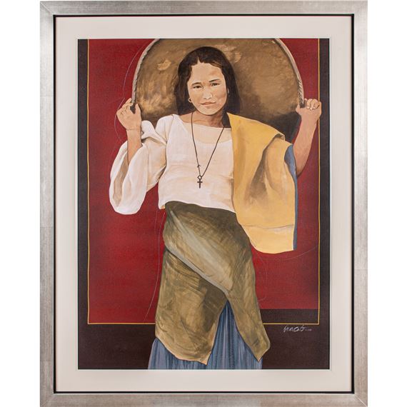 Ben Cabrera | Untitled (Woman with Bilao) (2002) | MutualArt