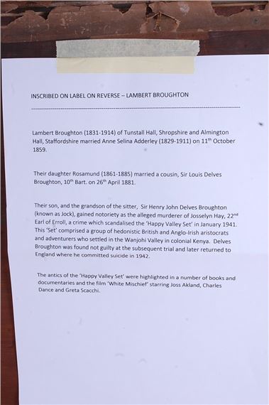 Josiah Gilbert | Half-length portrait of a young Lambert Broughton ...