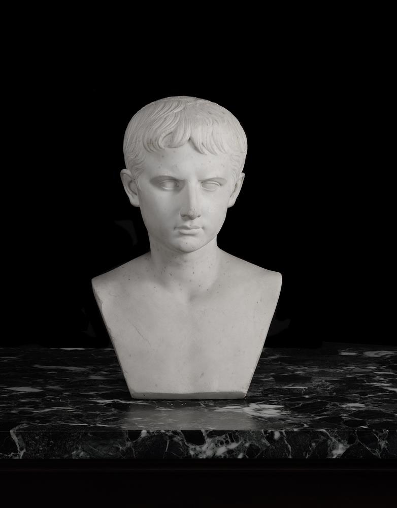Grand Tour | A GRAND TOUR MARBLE PORTRAIT BUST OF THE YOUNG OCTAVIAN ...