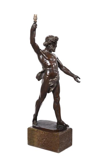 Gotthilf Jaeger | A BRONZE FIGURE OF ZEUS | MutualArt