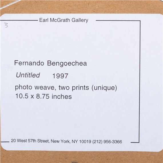 Fernando Bengoechea | Untitled (1997) | MutualArt