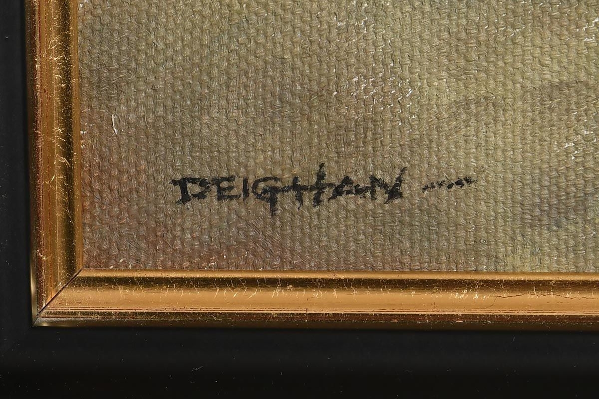 Peter Deighan | A Blacksmith at his Forge | MutualArt
