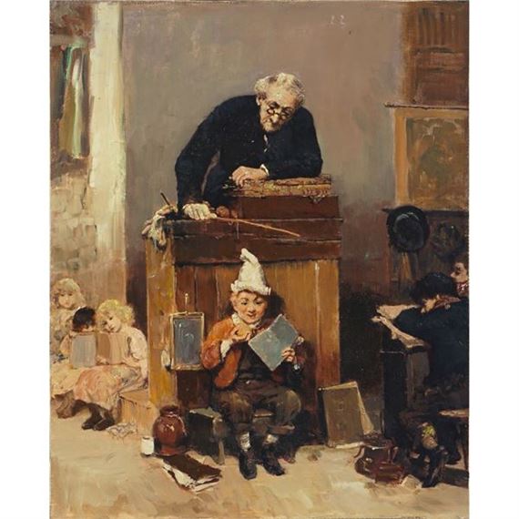 Neapolitan School, 20th Century | Il maestro e gli scolari | MutualArt