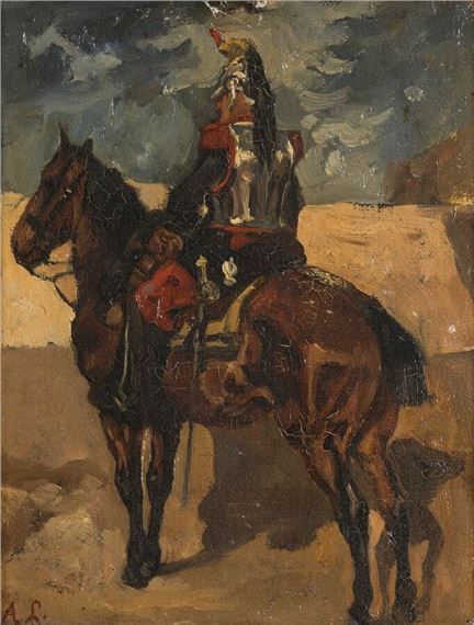 Auguste Lançon | Dragon à cheval | MutualArt
