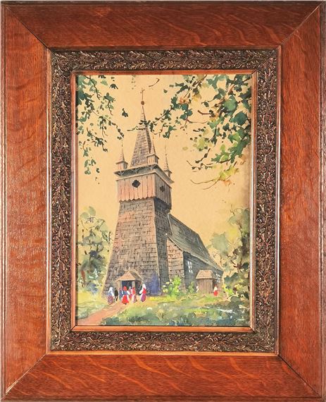 Romanowski | Przed kościółkiem | MutualArt