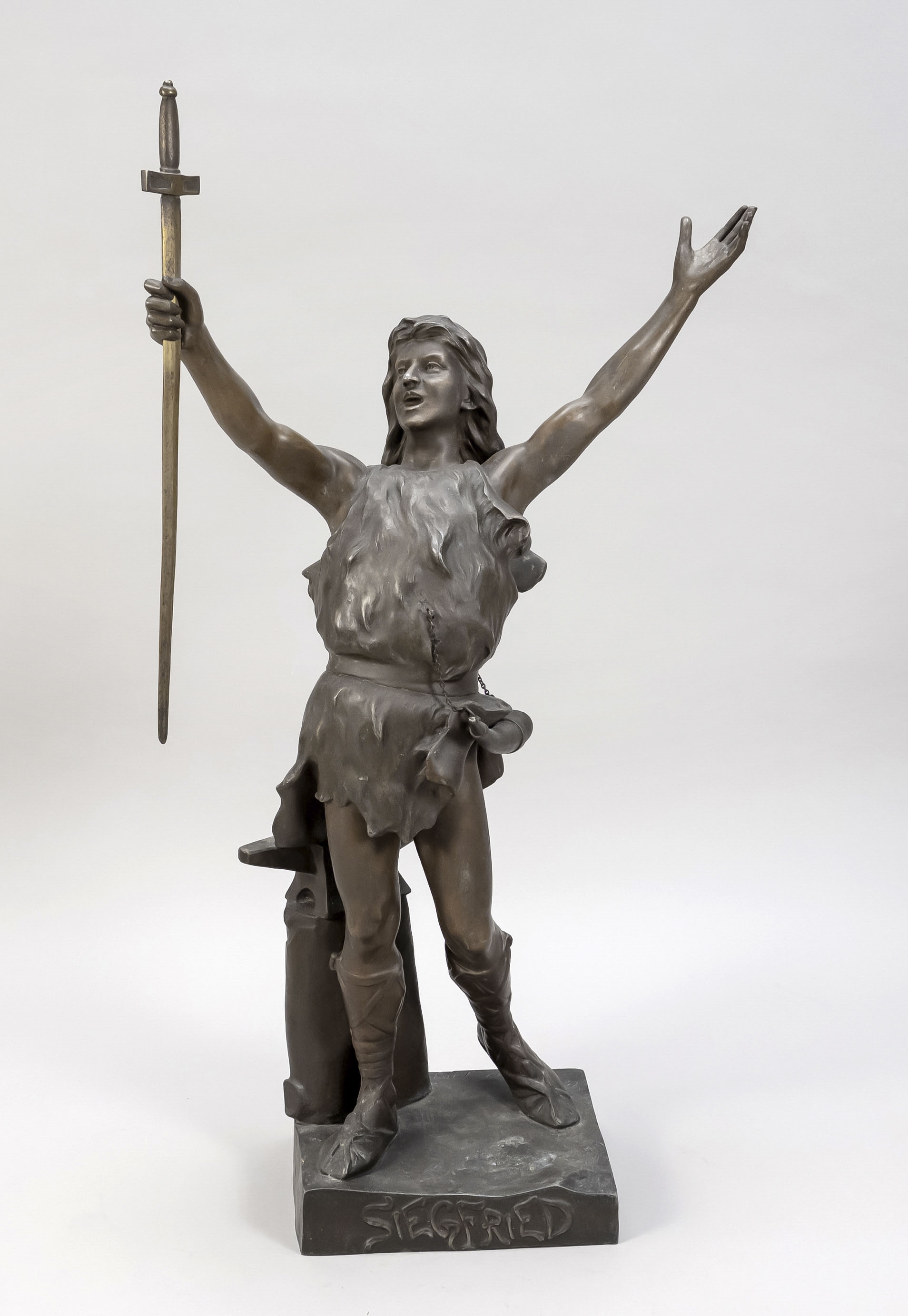 Alphonse Cagna | jubilant Siegfried with the sword Gram | MutualArt