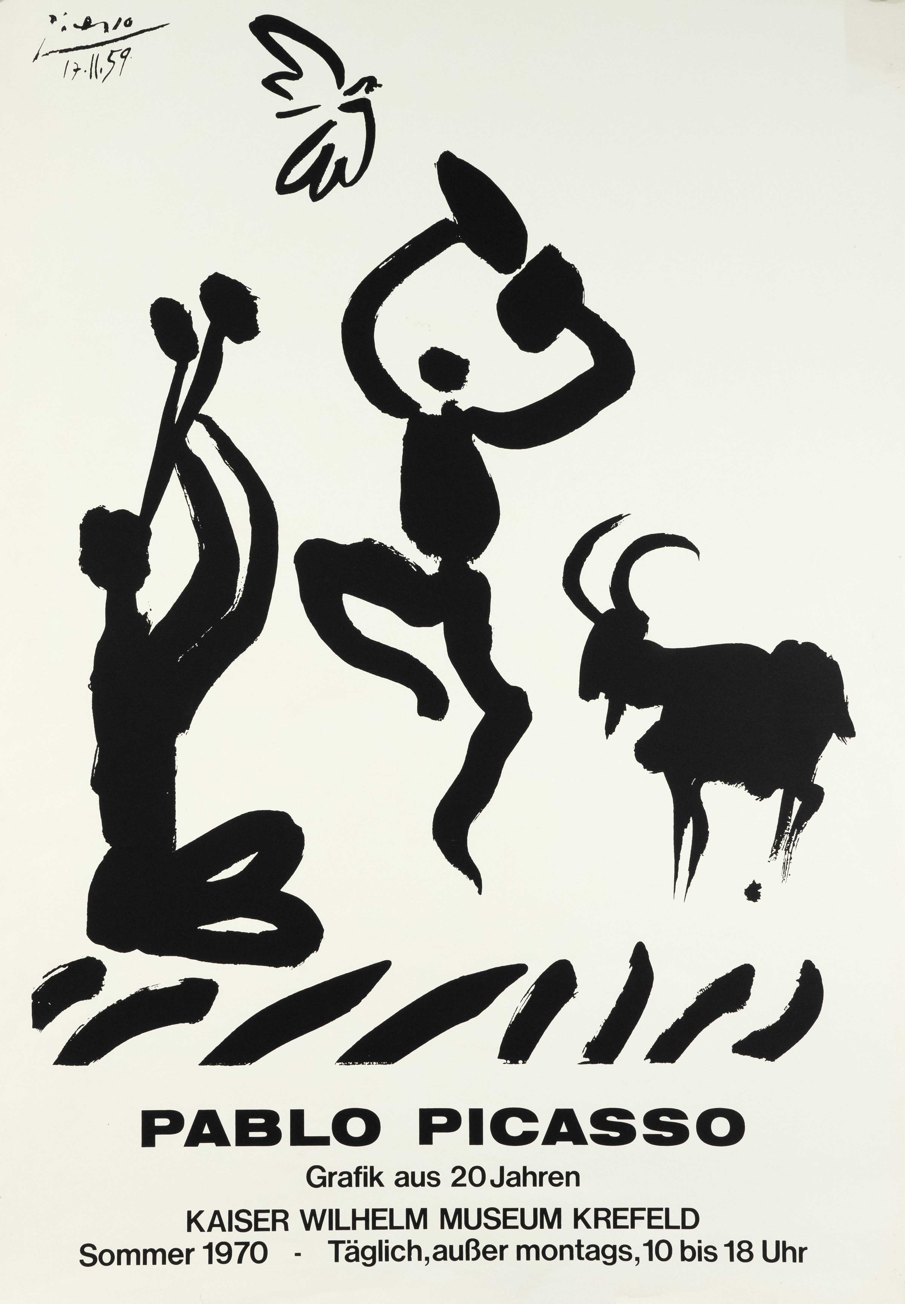 Georges Braque | Mixed lot of 6 exhibition posters from the 1950-70s ...