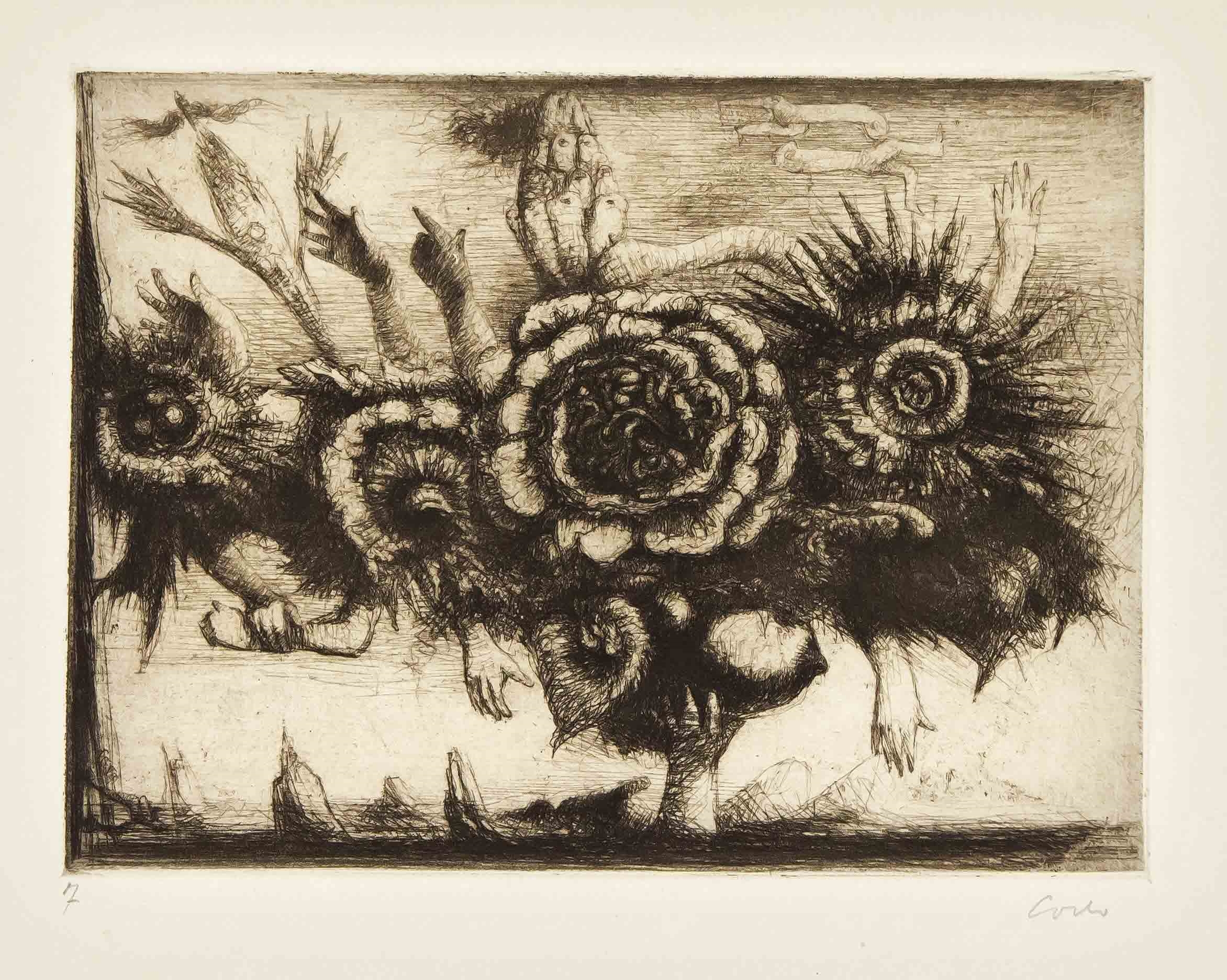 Otto Coester | set of 5 etchings with surreal motifs | MutualArt