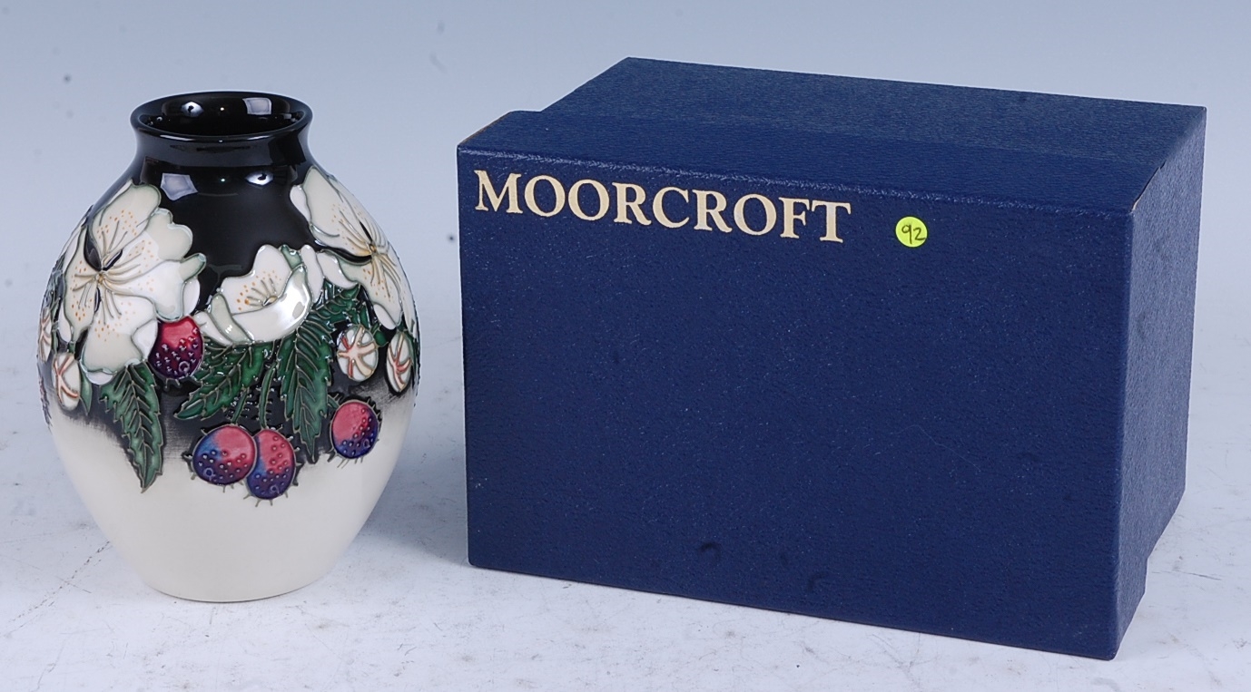 Nicola Slaney | A contemporary Moorcroft pottery vase in the Christmas ...