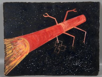 Horacio Cordero | Rocket in space | MutualArt