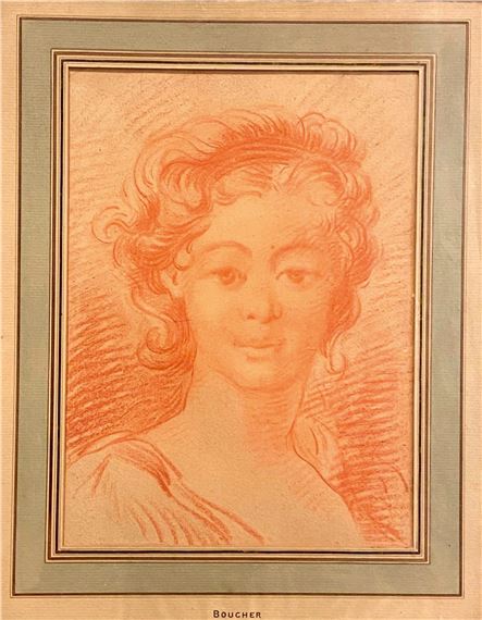 François Boucher | PORTRAIT DE JEUNE FEMME | MutualArt