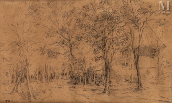 Théodore Rousseau | Paysage aux grands arbres | MutualArt