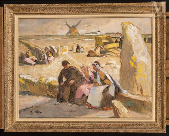 Lucien Simon | Le menhir (1912) | MutualArt