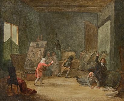 Jacques-Albert Senave | hectic posing session in the painter's studio | MutualArt